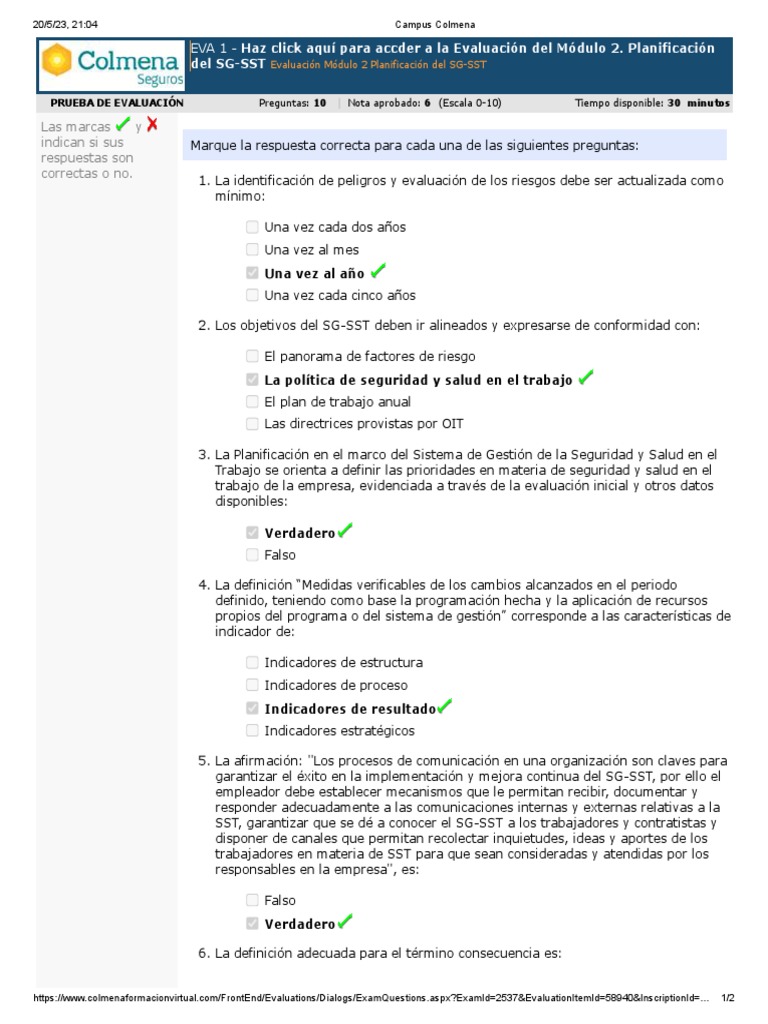 MODULO 2 - 2 - Modulo 50 SGSST - Colmena | PDF