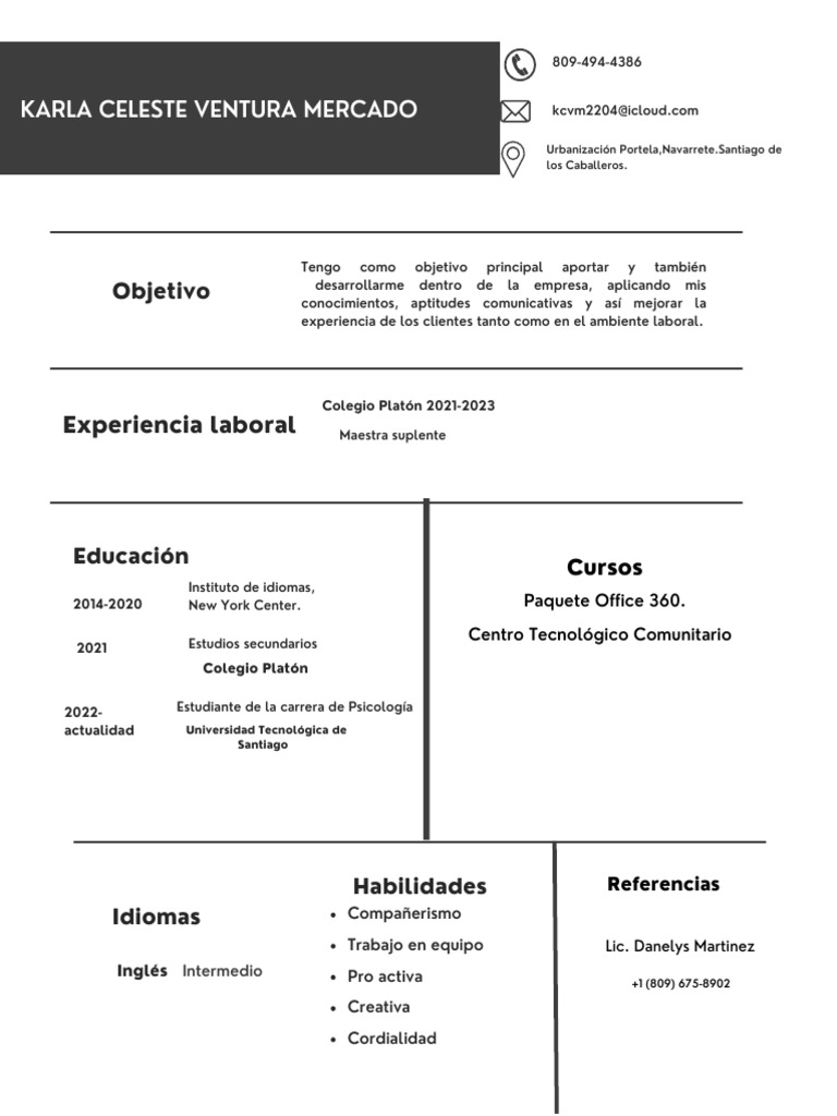 Curriculum Vitae | PDF | Crecimiento personal y profesional