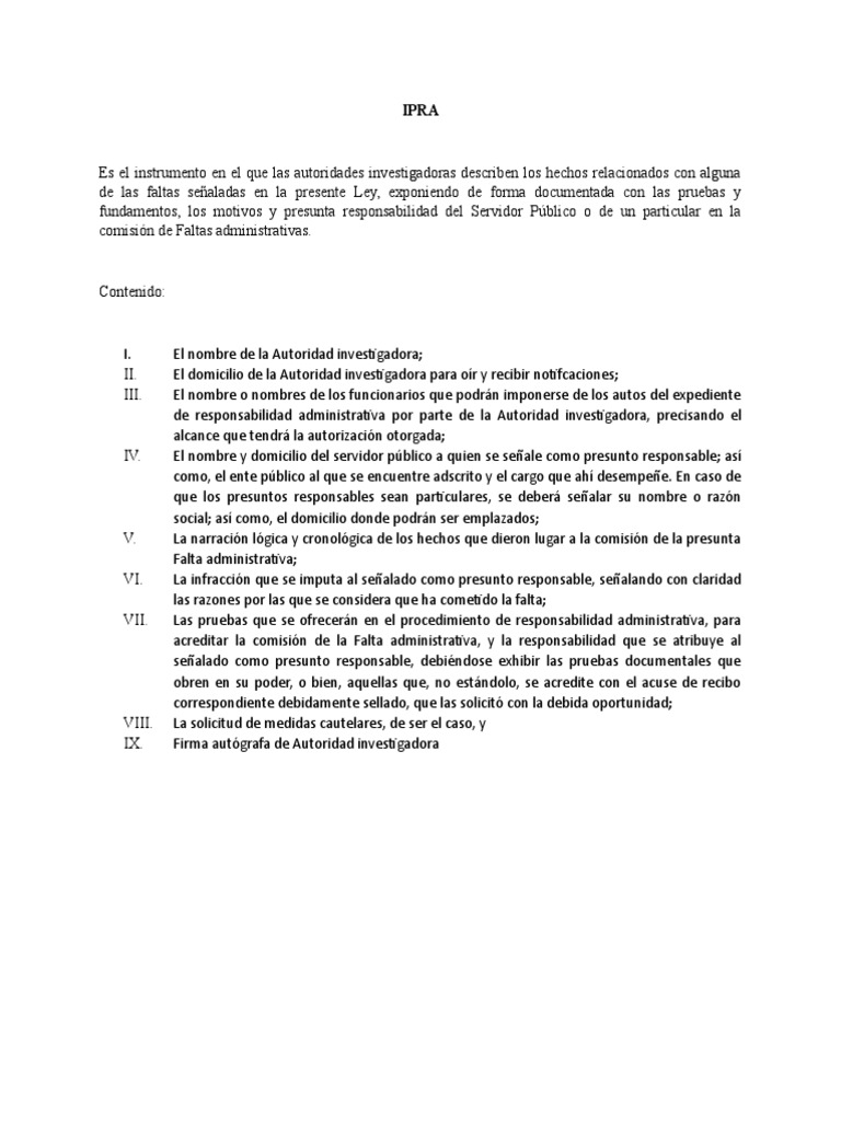 Ipra Requisitos | PDF