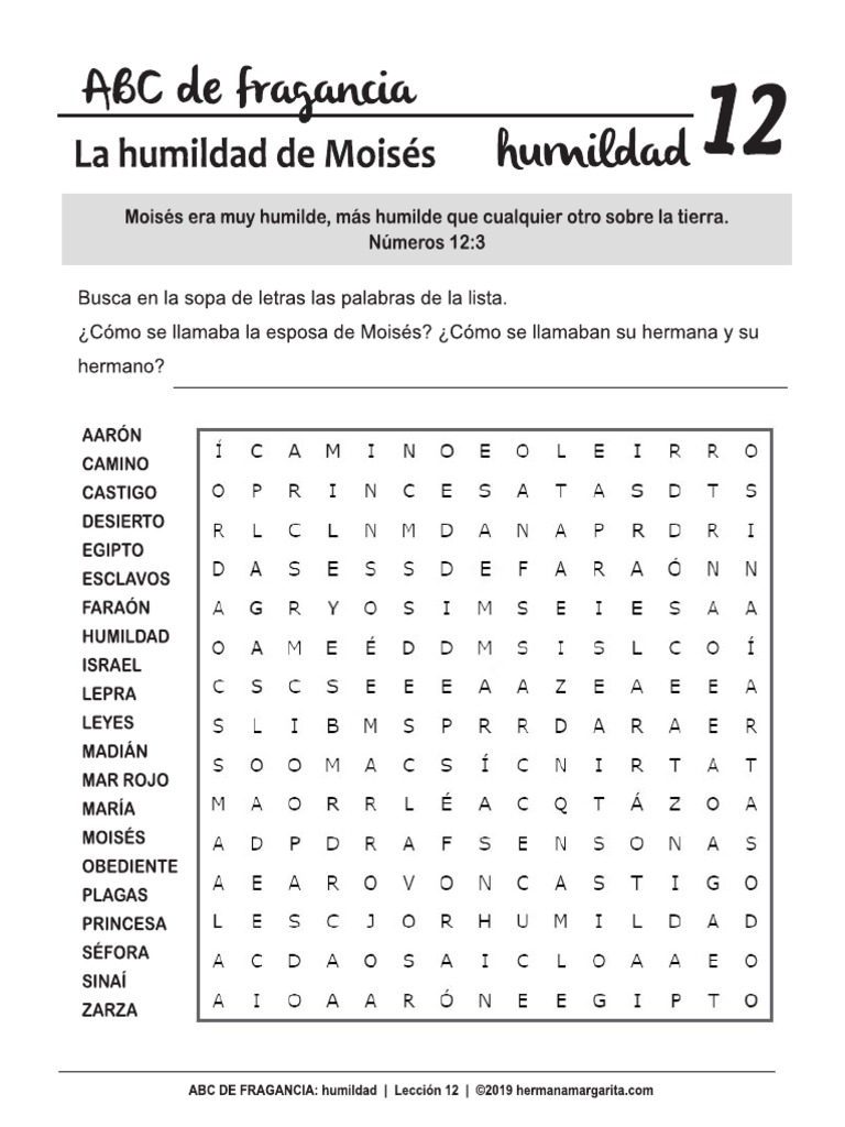 12 Fragancia Humildad Pupiletras | PDF