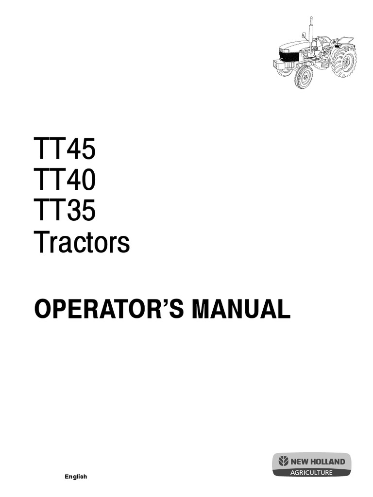 OM - TT45-TT40-TT35 (Eng) | PDF | Tractor | Trailer (Vehicle)