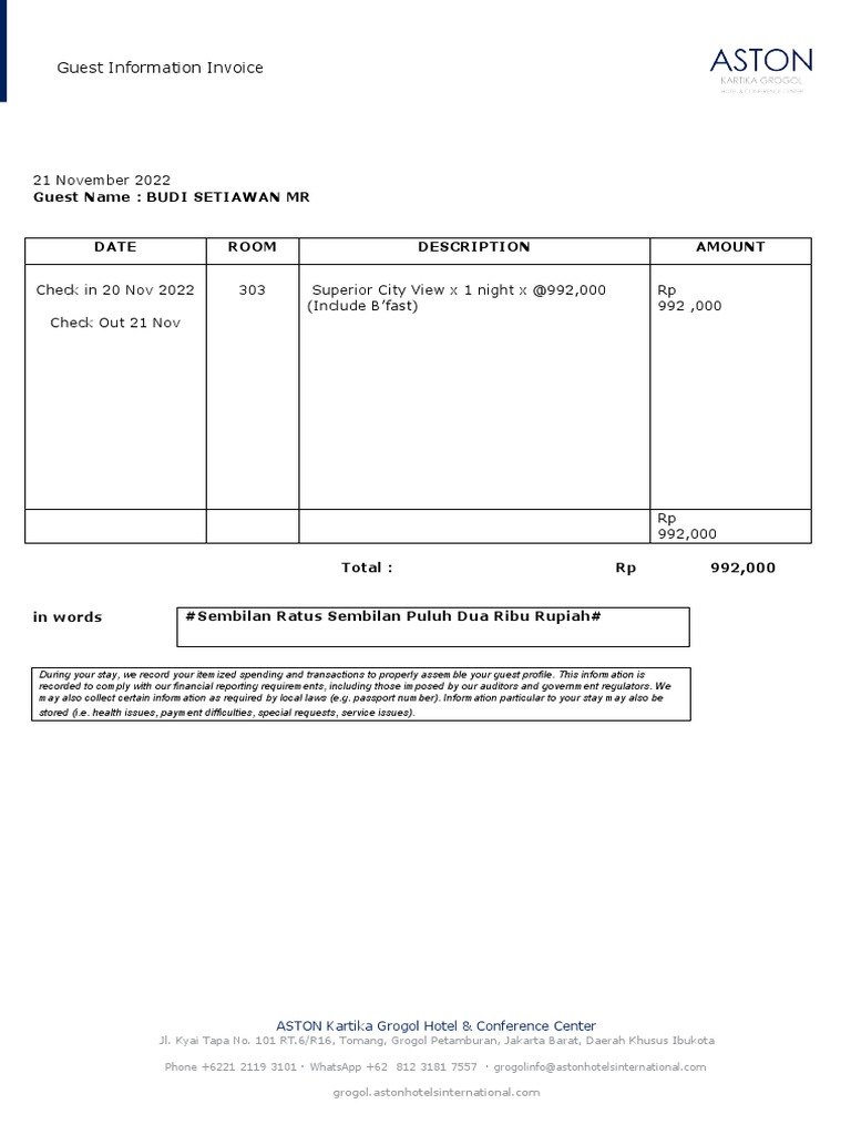 ASTON Kartika Grogol | PDF