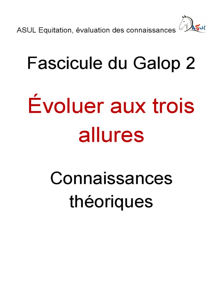 Fascicule Galop 2 | PDF