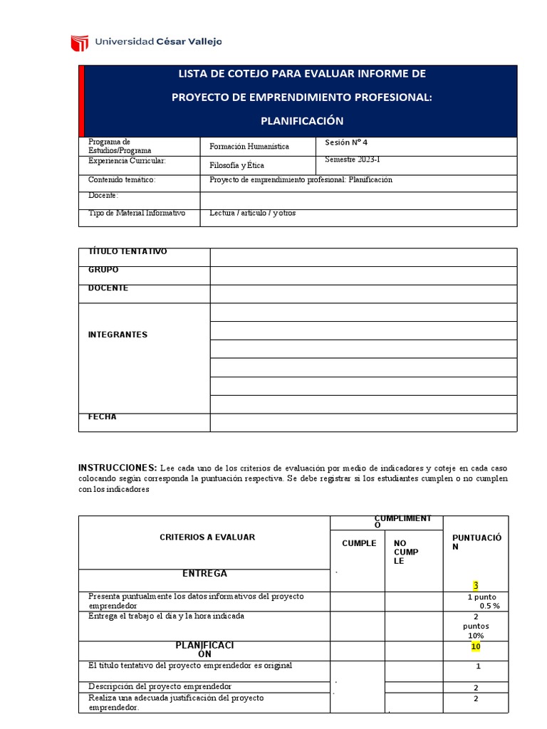 Lista de Cotejo para Evaluar Pep | PDF | Conferencia web | Cognición