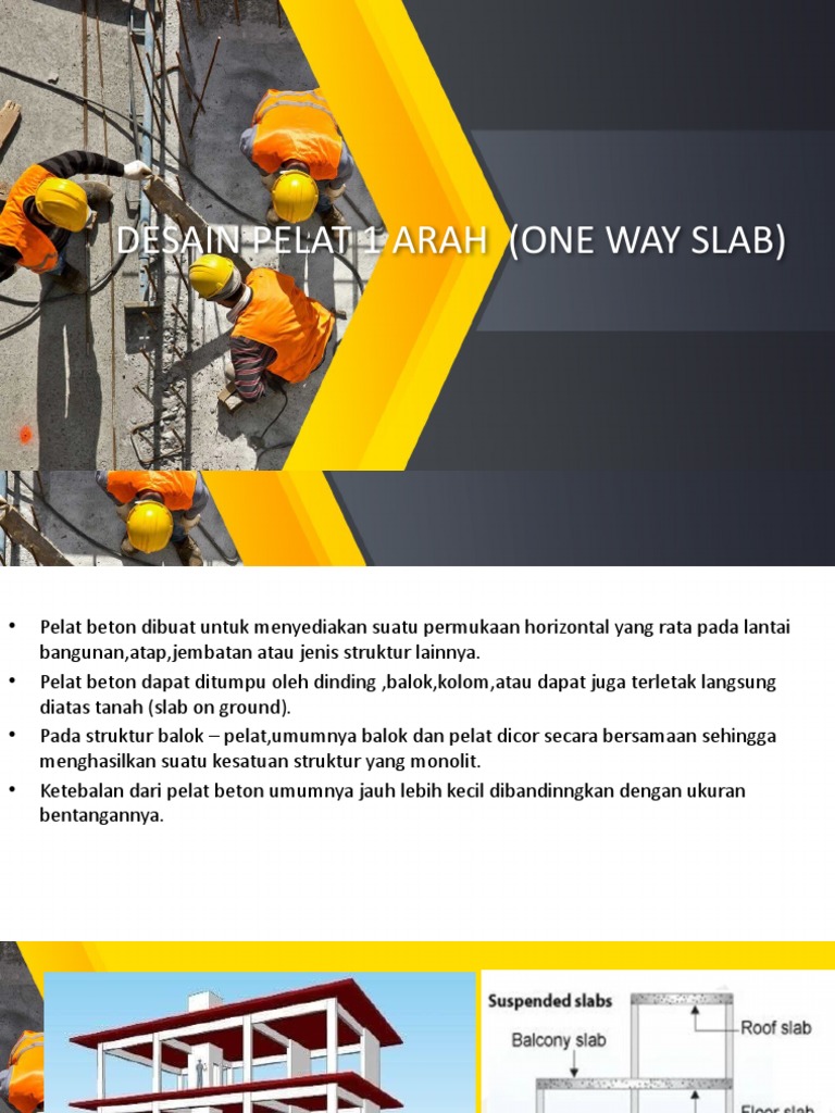 Desain Pelat 1 Arah | PDF
