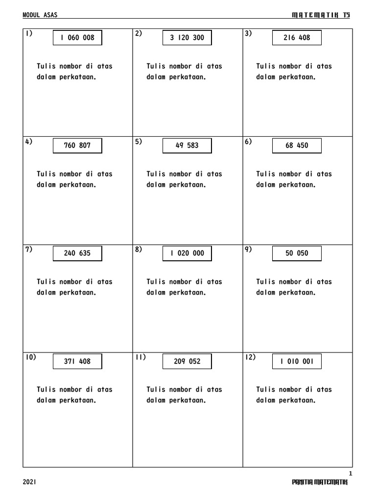 Modul MT t5 2021 | PDF