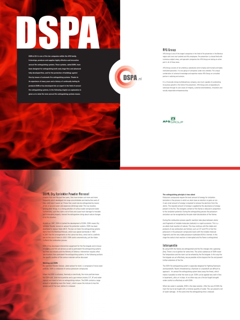 DSPA Product Brochure | PDF | Fires | Water