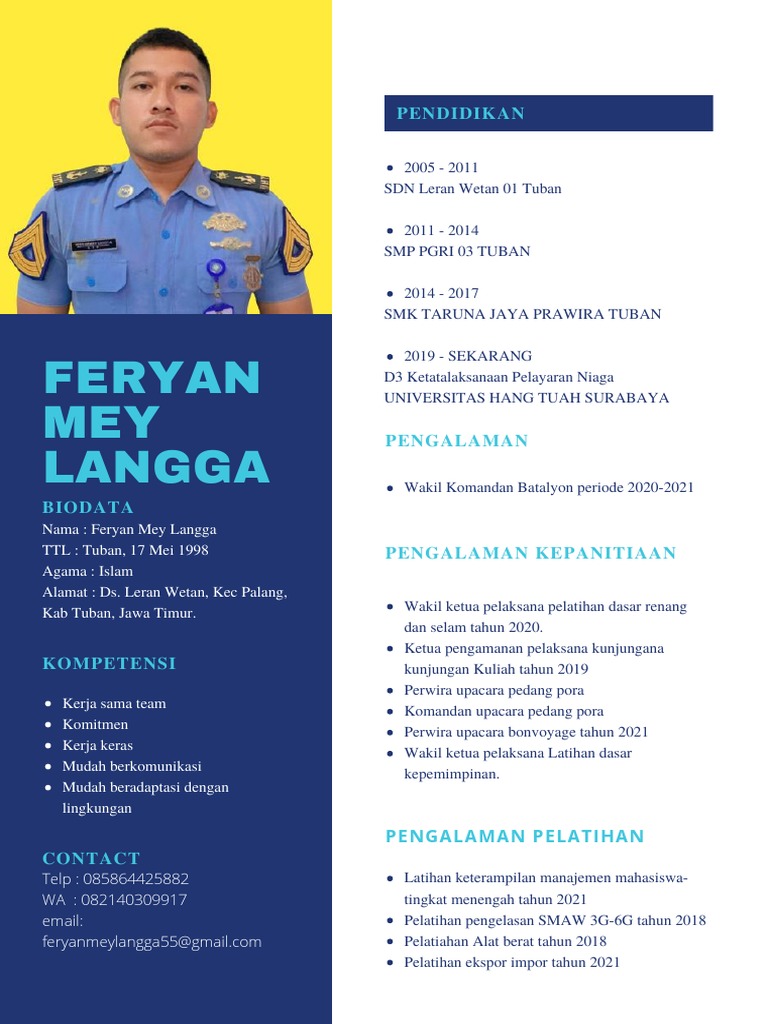 CV Feryan Mey Langga | PDF
