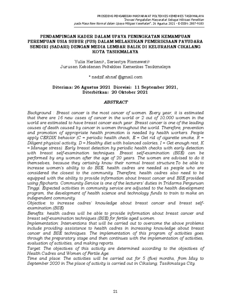 Kader Pus Sadari | PDF | Neoplasms | Cancer