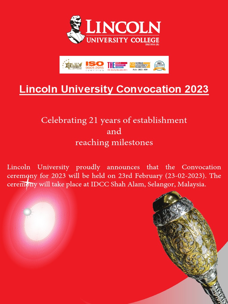 Lincoln University Convocation 2023 | PDF