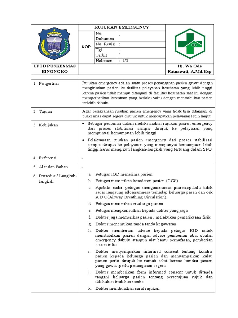 Rujukan Emergency | PDF