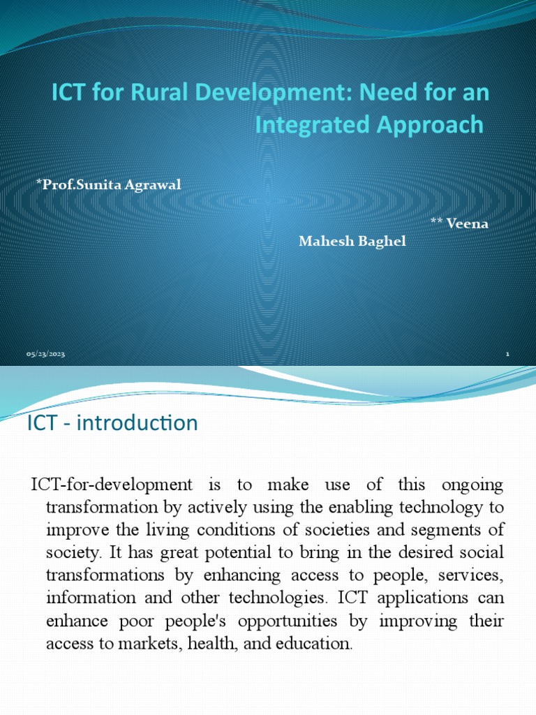 Ict PPT | PDF | Information And Communications Technology | Information Technology