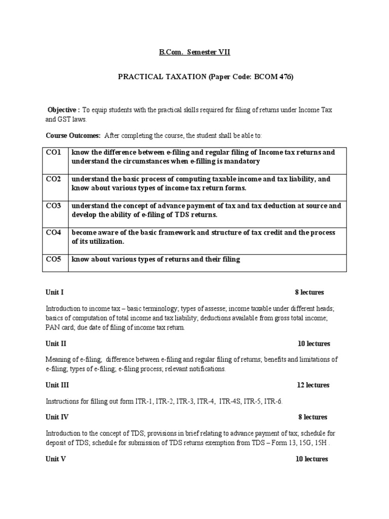 E - Filing of Returns | PDF | Taxes | Income