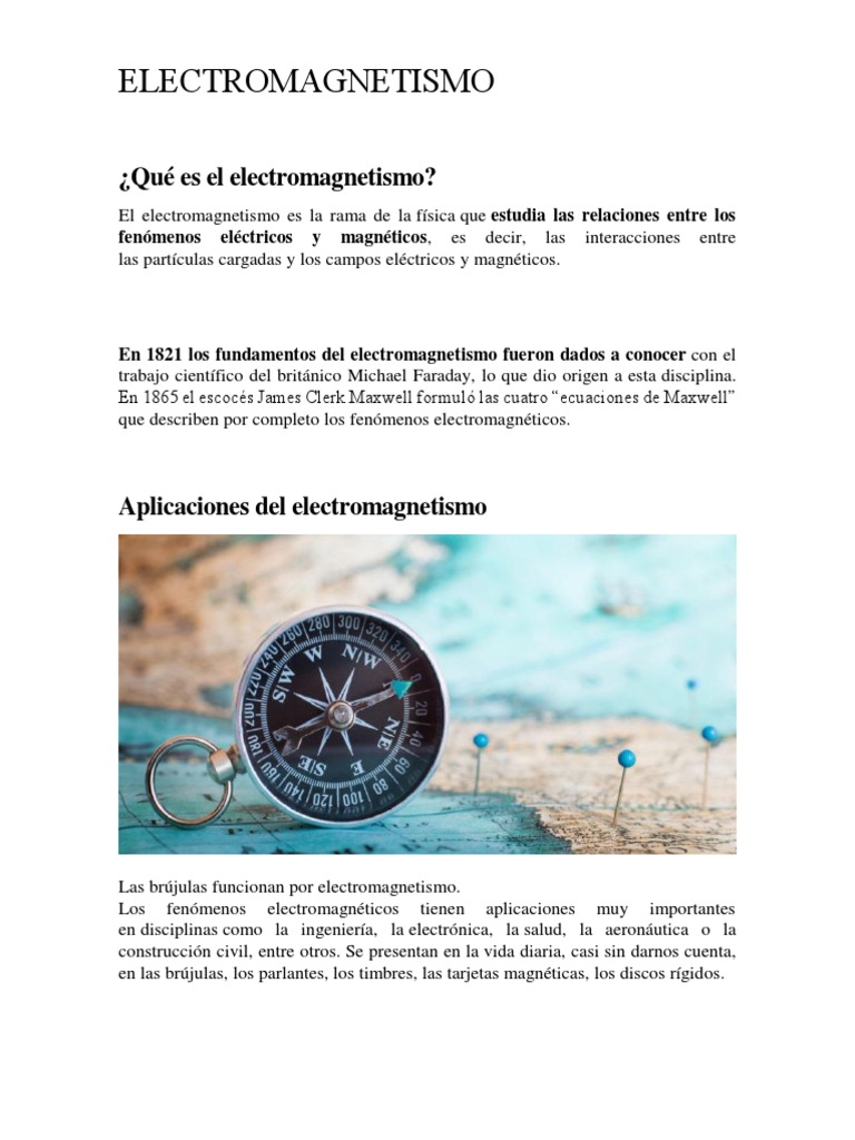 ELECTROMAGNETISMO | PDF | Electromagnetismo | Electricidad