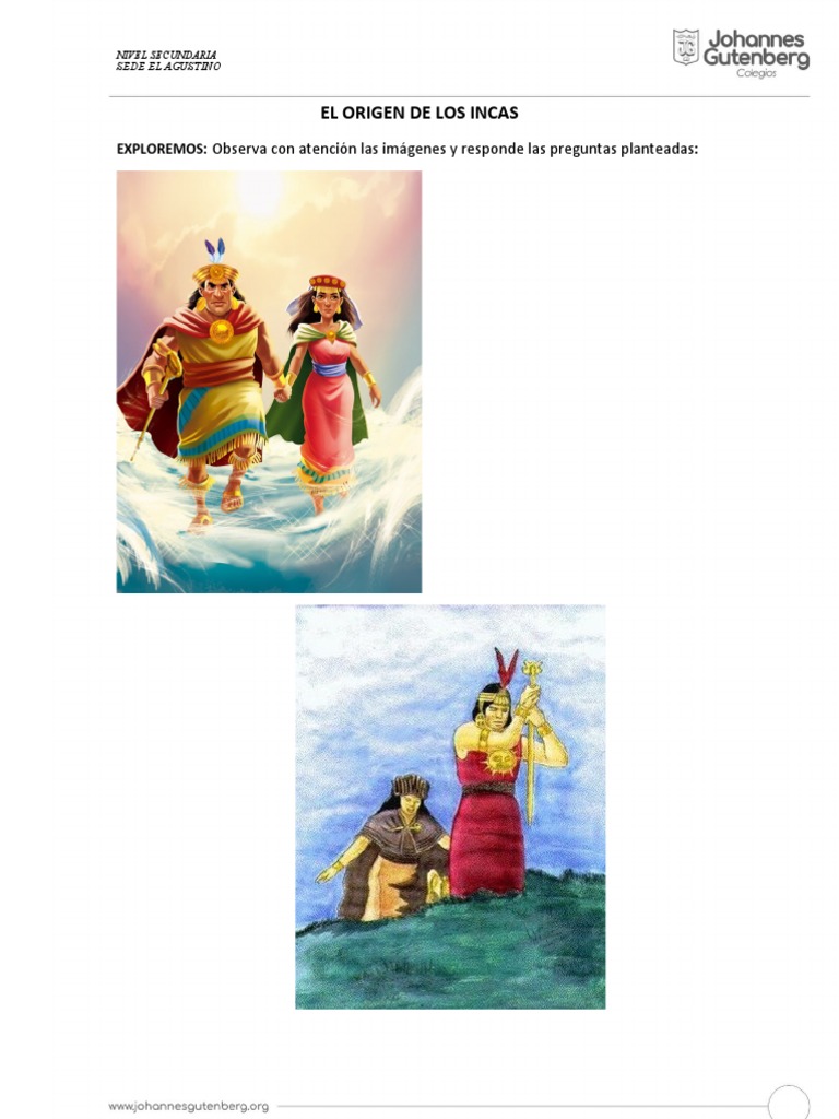 2º El Origen de Los Incas | PDF | Imperio Inca | Andes