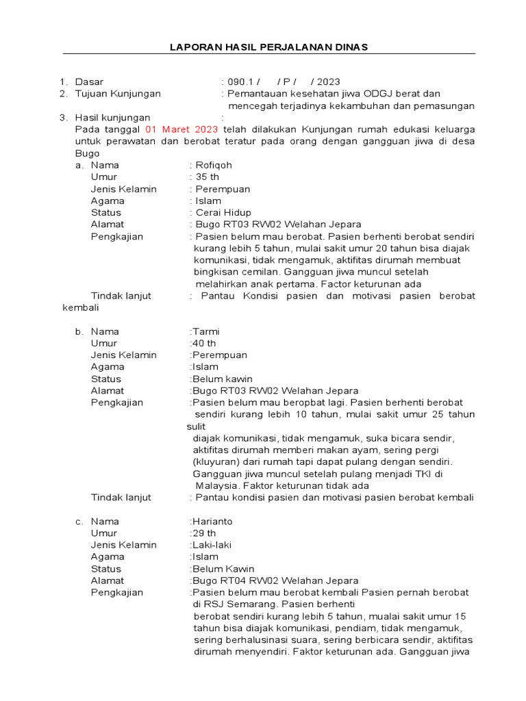 LAPORAN HASIL Kunjungan 4 Bugo | PDF