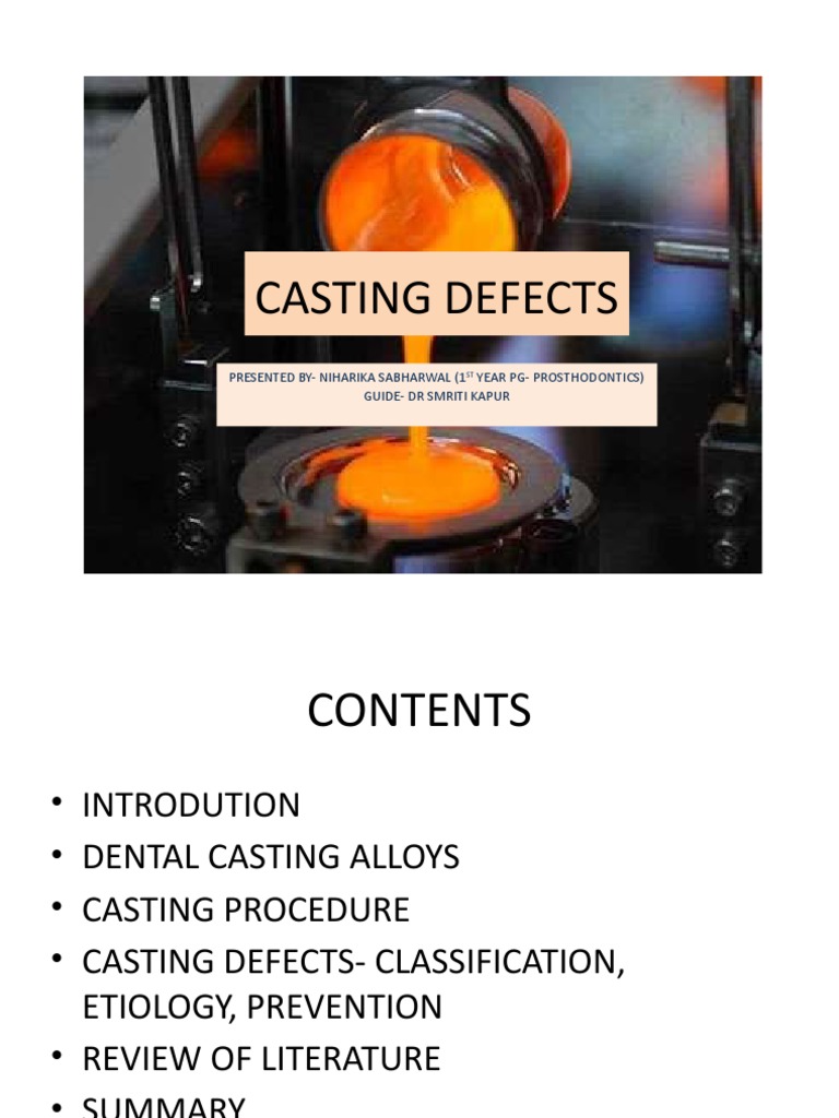 Casting Defects | PDF | Casting (Metalworking) | Casting