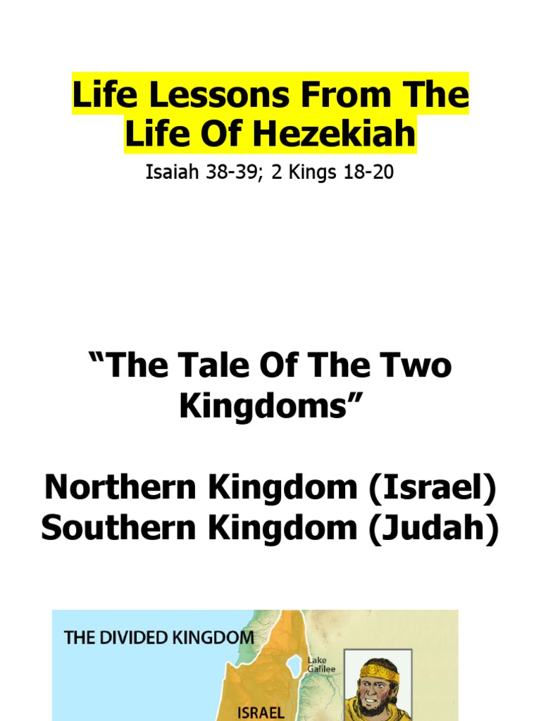 Life Lessons From The Life of Hezekiah | PDF | Isaiah | Books Of Kings