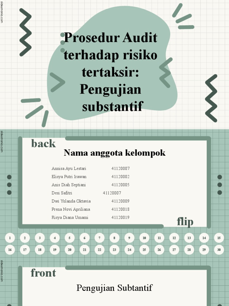 PPTT Kelompok 2 Pengujian Substantif | PDF