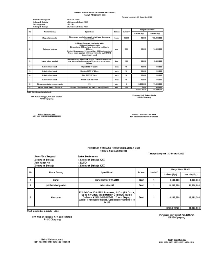 RKBU Antar Unit Loket Pendaftaran | PDF
