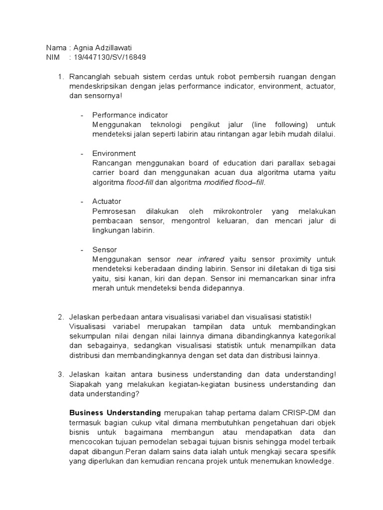 Tugas Pengantar Sains Data - Agnia A - 447130 | PDF