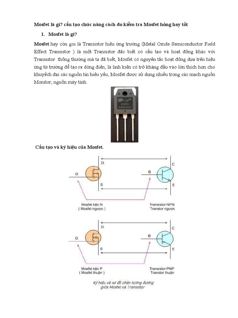Mosfet Là Gì | PDF