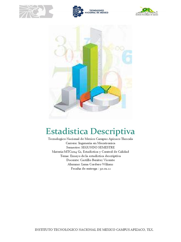 Estadística Descriptiva | PDF | Estadísticas | Estadísticas descriptivas