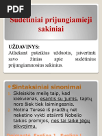 Sakinio Dalys (Teorija) | PDF