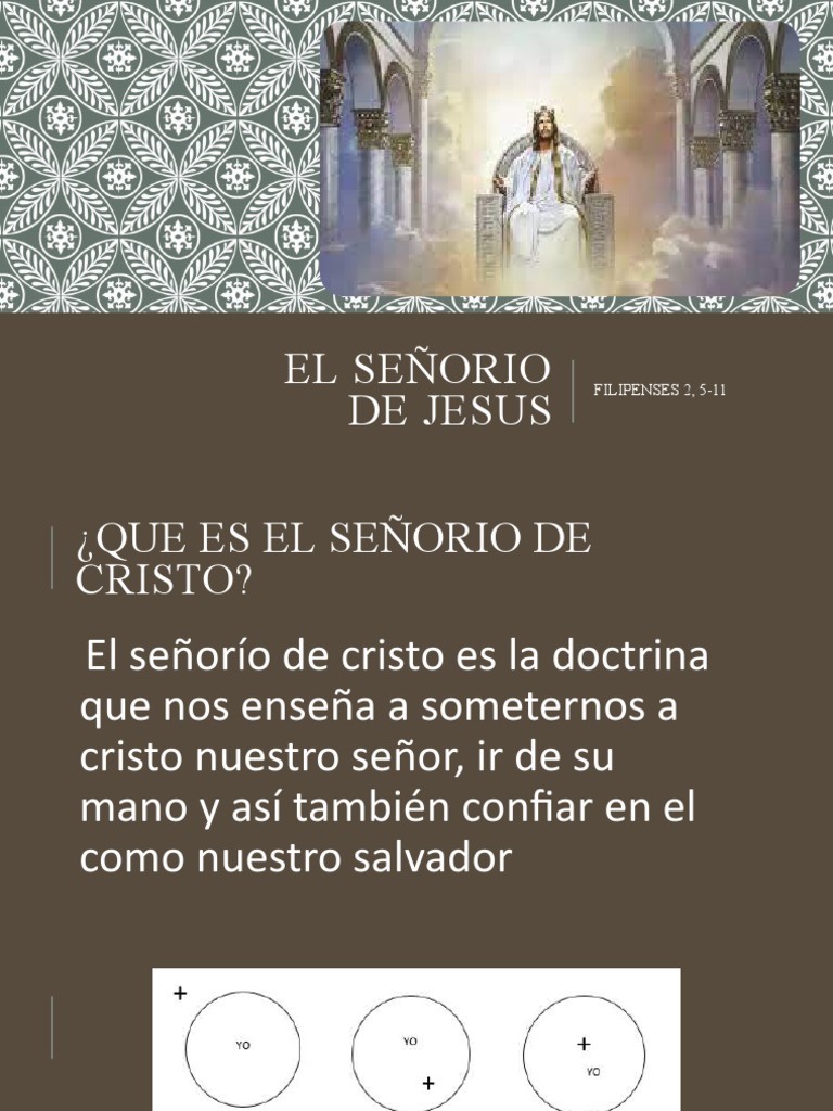 EL SEÑORIO DE JESUS | PDF