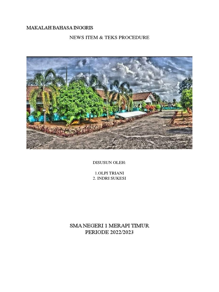 Makalah Bahasa Inggris Olpi | PDF