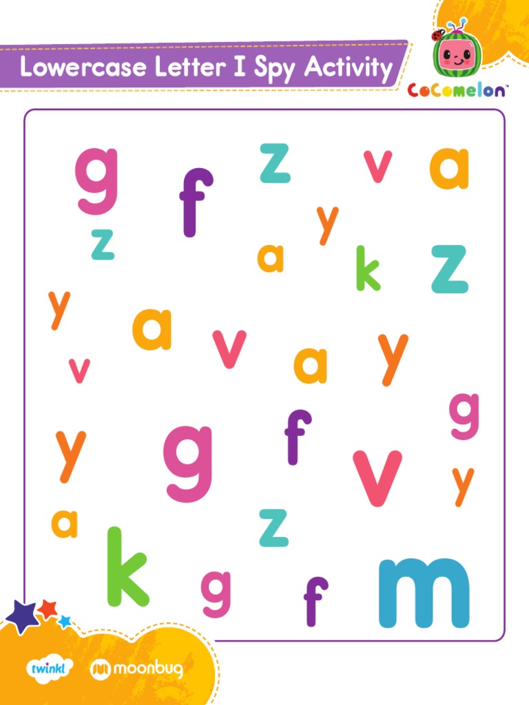 Lowercase Letter I Spy Game | PDF