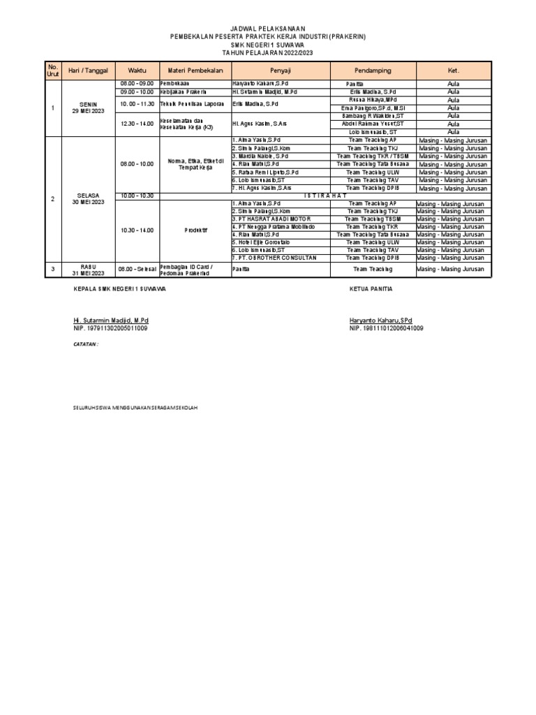 Jadwal Pra Dan Coaching | PDF
