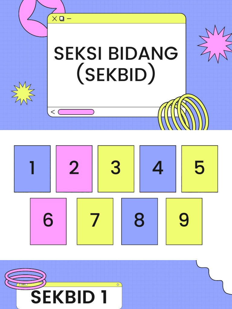 Seksi Bidang (Sekbid) | PDF