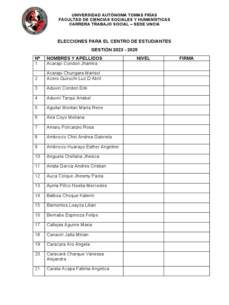 Elecciones para El Centro de Estudiantes 2023-2025 | PDF Elecciones para El Centro de Estudiantes 2023-2025 | PDF
