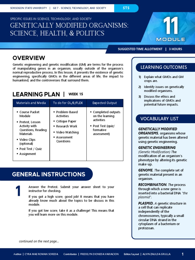 GE 7 STS Module 11 | PDF