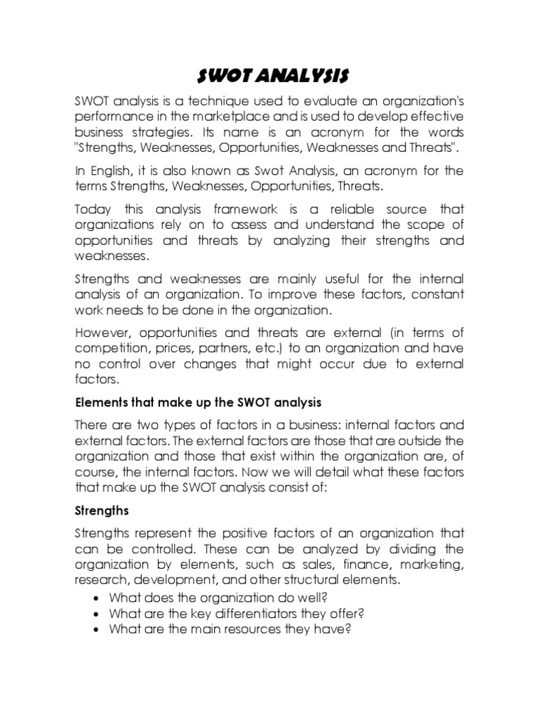 FODA | PDF | Swot Analysis | Marketing Strategy