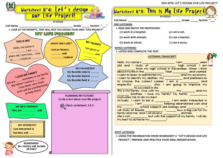 Ws4 - WRITING MY LIFE PROJECT y 5 - LISTENING MY LIFE PROJECT - VI ...