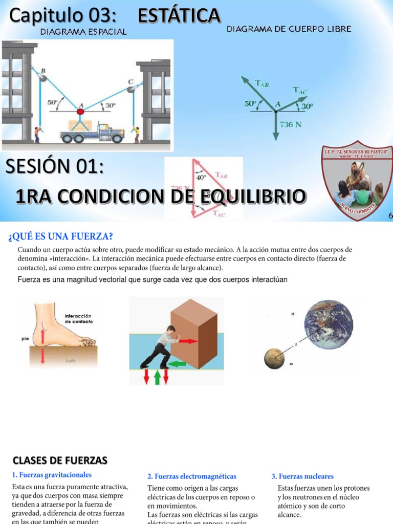 Tema 03 (Estática) Clase | PDF | Fuerza | Las leyes del movimiento de Newton