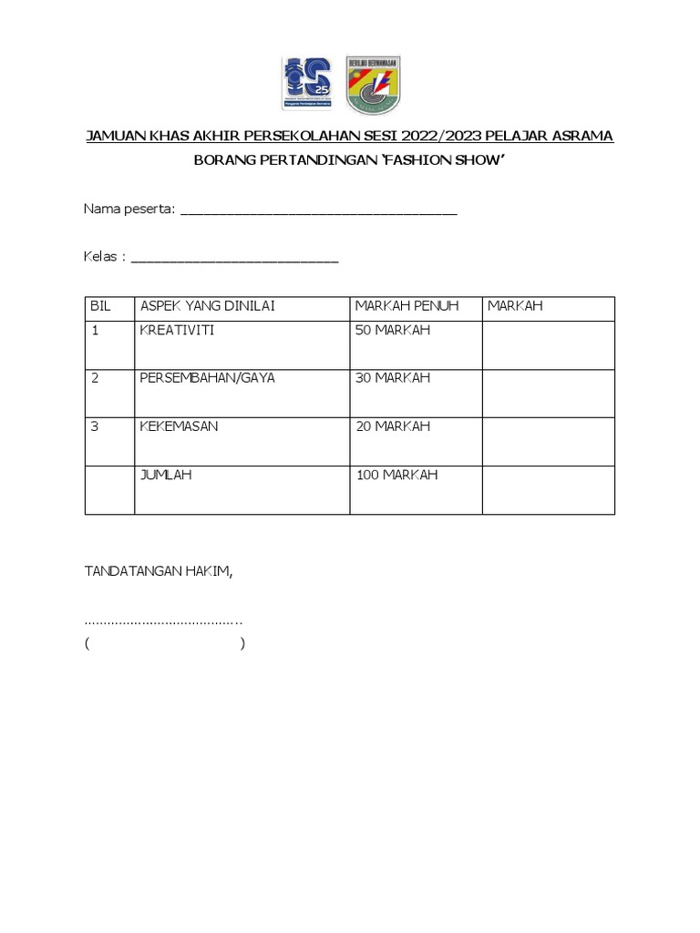 Borang Pengadil | PDF | Karier & Perkembangan