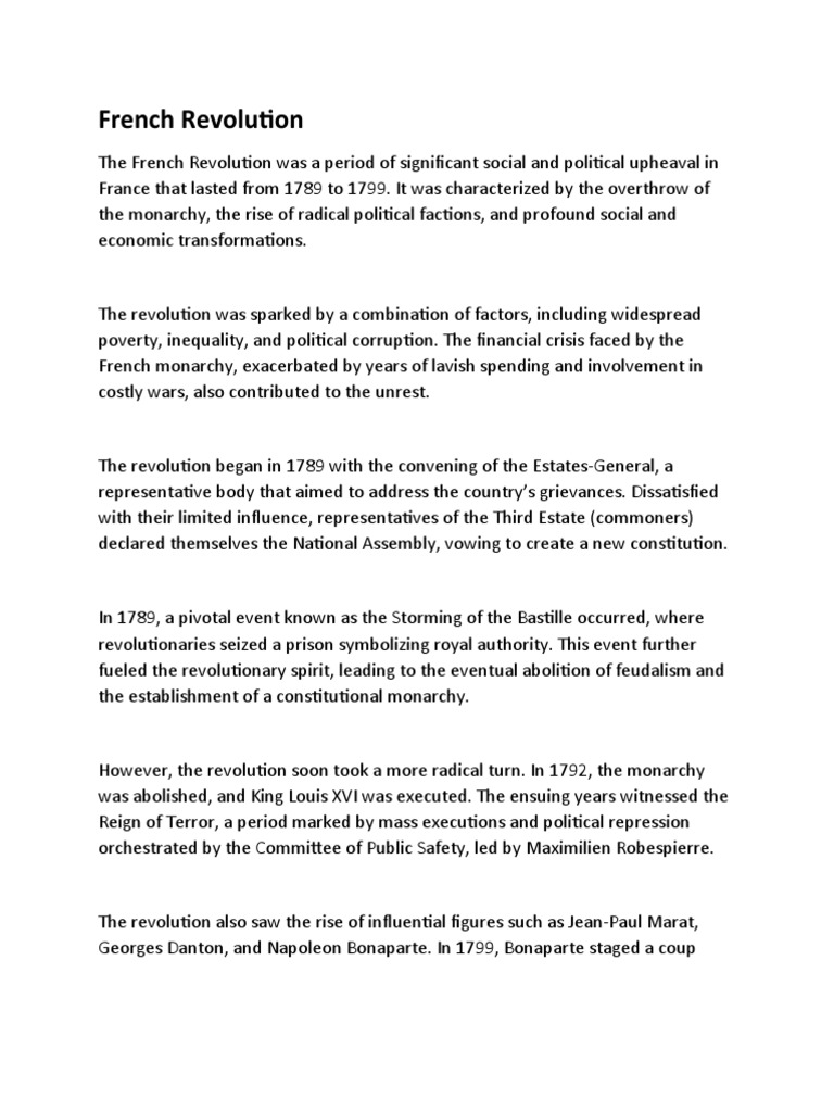 French Revolution and London Poem (By William Blake) | PDF | French ...