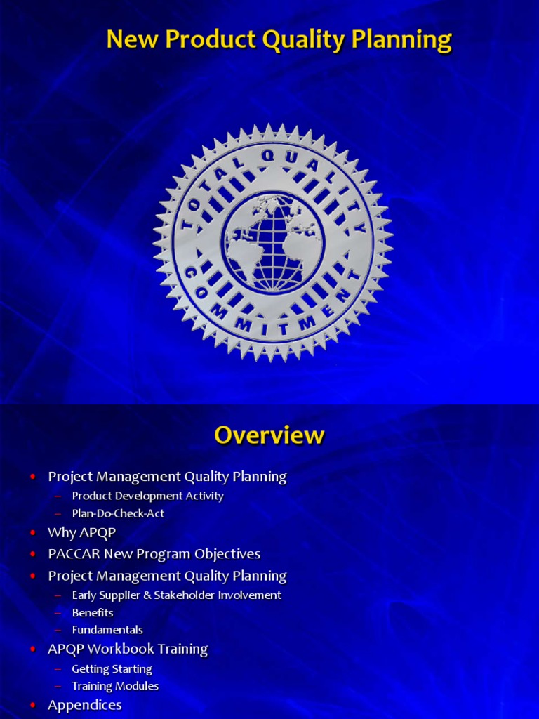 APQP Workbook Training | PDF | Project Management | Reliability Engineering