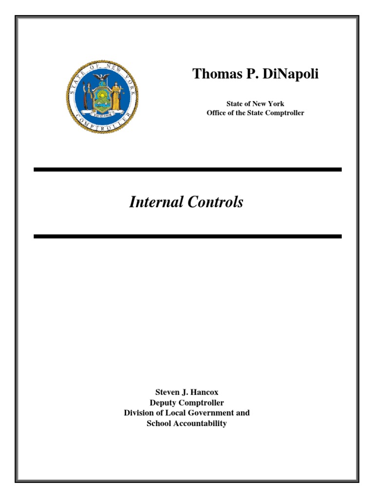 Internal Controls | PDF | Internal Control | Risk