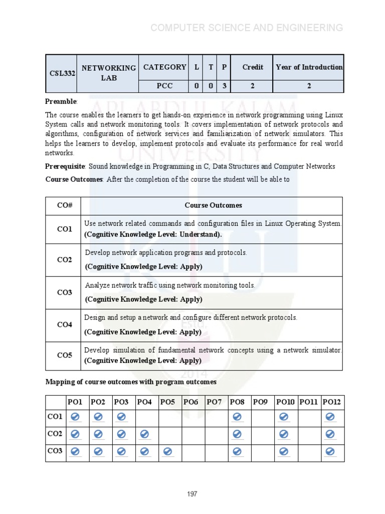 CSL332 - KQB KtuQbank | PDF | Transmission Control Protocol | Computer Network