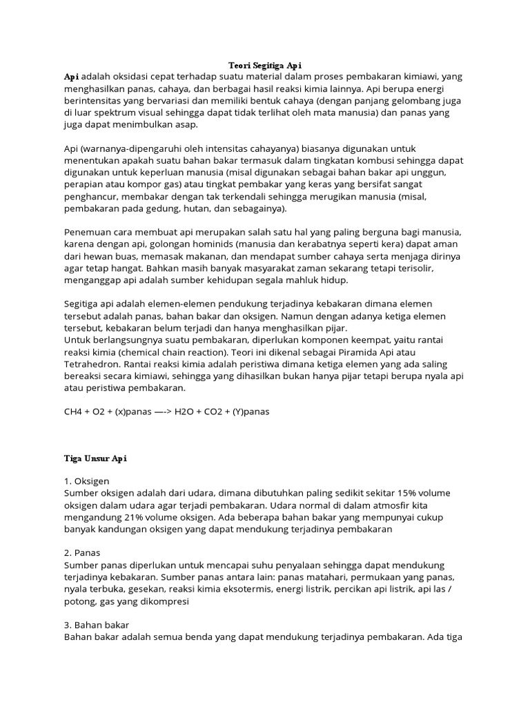 Teori Segitiga Api Pdf