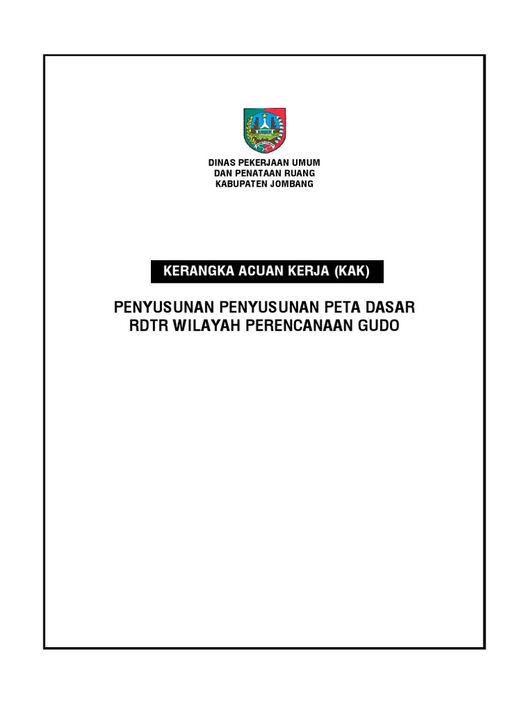KAK Penyusunan Peta Dasar RDTR WP Gudo v2 | PDF