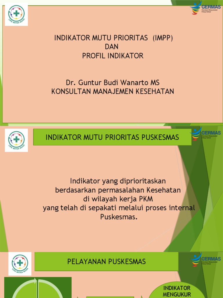 Indikator Mutu Prioritas Puskesmas (Impp) | PDF | Teknologi & Rekayasa