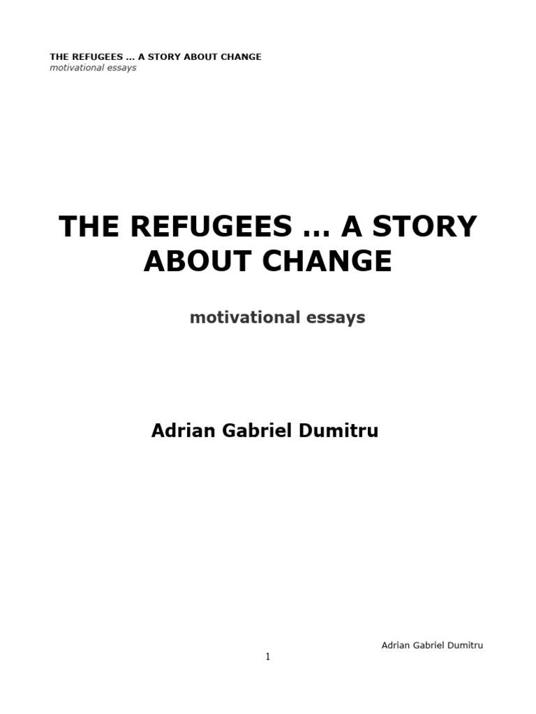 The Refugees A Story About Change | PDF | Reason | Thought