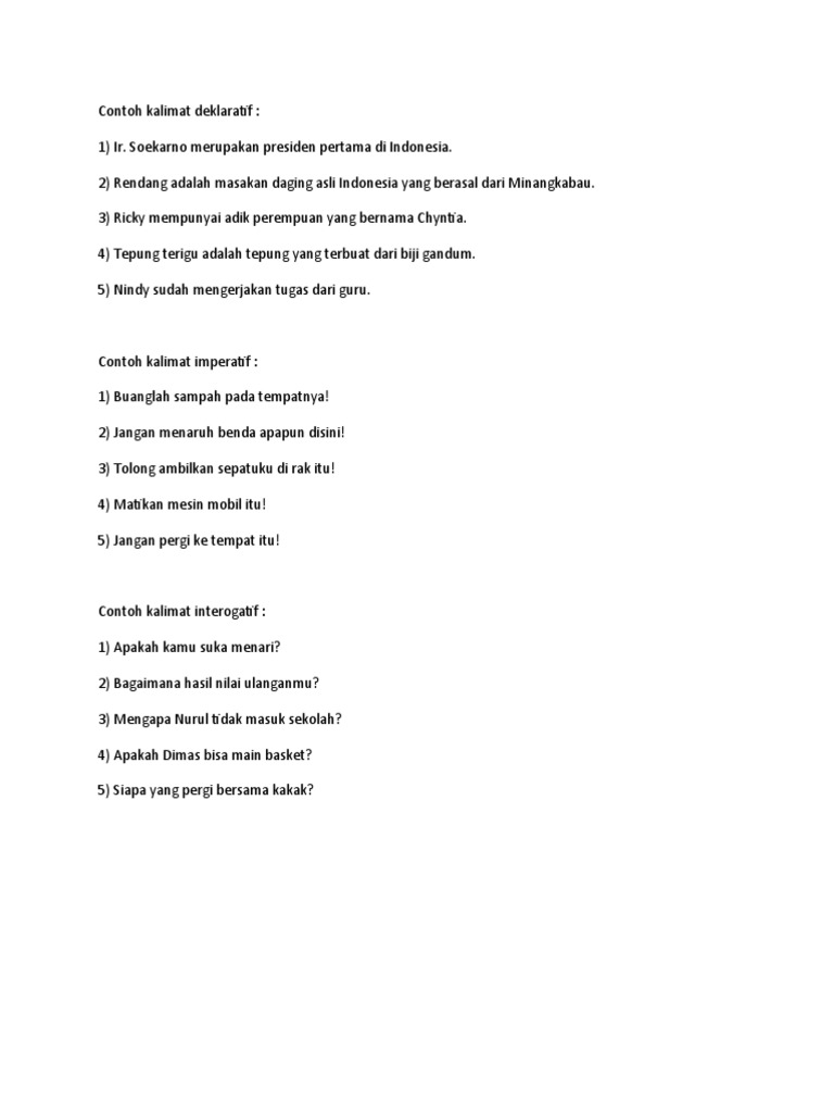 Contoh Kalimat-WPS Office | PDF