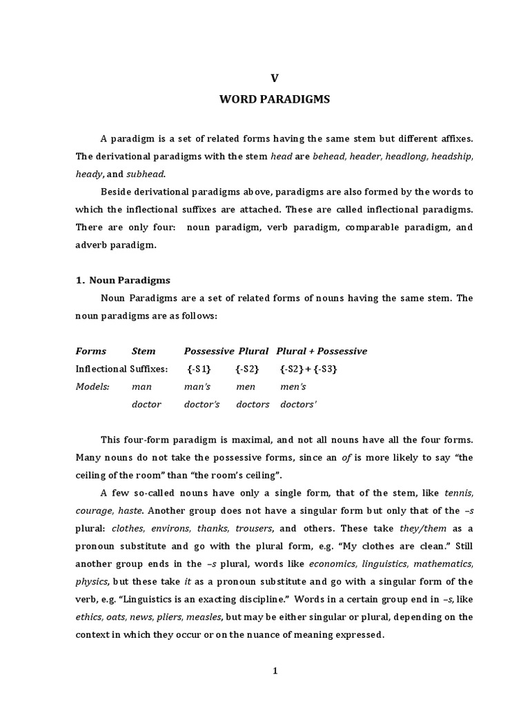 Week 5 Morphology and Syntax | PDF