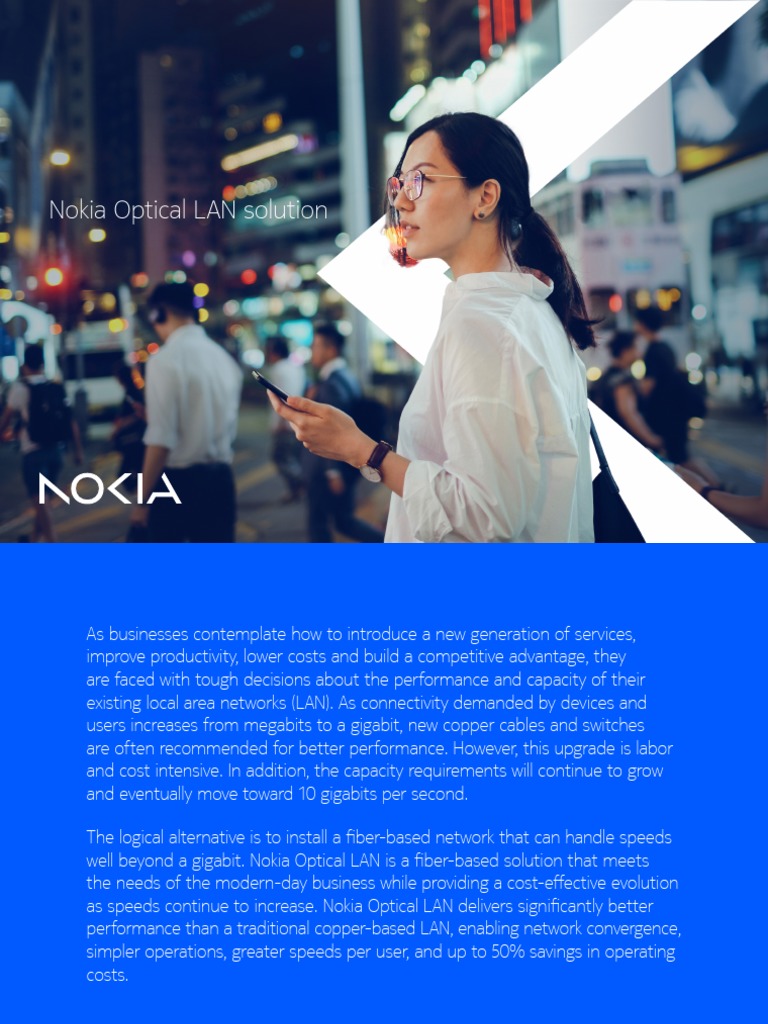 Nokia Optical LAN Solution Overview | PDF | Computer Network ...